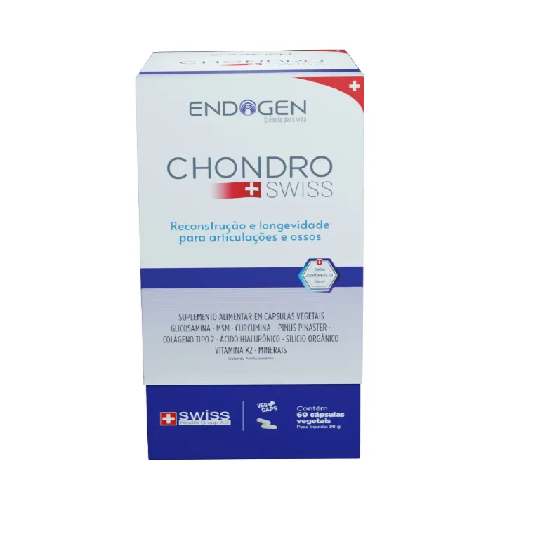 Chondro Swiss 30 Caps - Endogen - Cia da Saúde