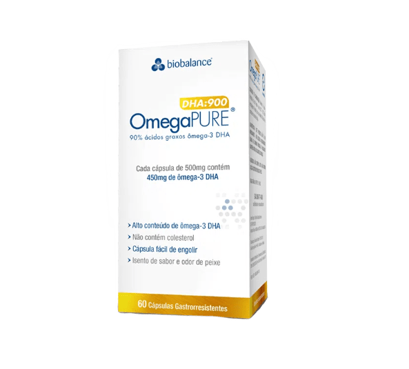 OmegaPure DHA: 900 - 60 cápsulas - Bio Balance | Cia da Saúde